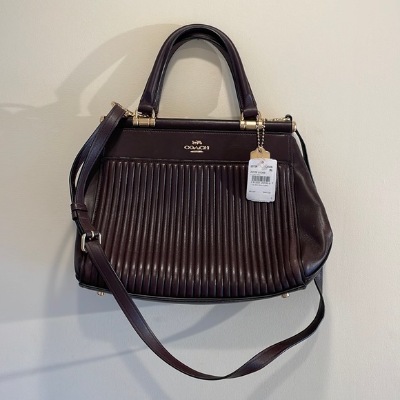 Coach | Bags | Coach Burgundy Quilted Leather Bag | Poshmark